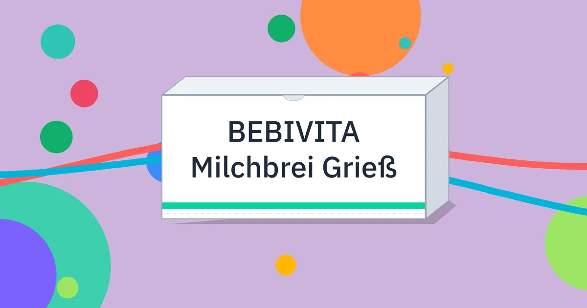 Symbolbild: Packung mit der Aufschrift BEBIVITA Milchbrei Grieß (PZN 04755215) – Verfügbarkeit und Bezug in Apotheken in Frankfurt am Main