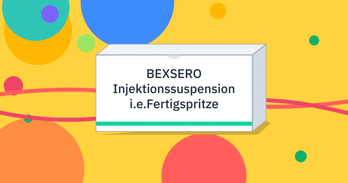 Symbolbild: Packung mit der Aufschrift BEXSERO Injektionssuspension i.e.Fertigspritze (PZN 20140938) – Verfügbarkeit und Bezug in Apotheken in Frankfurt am Main