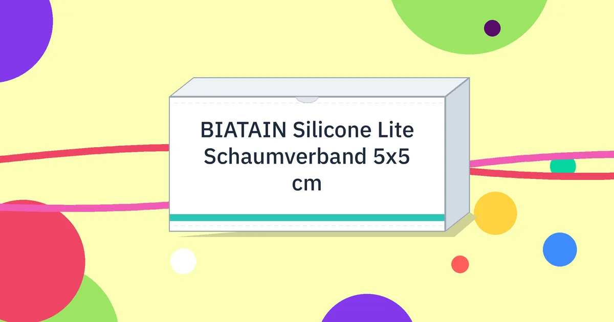 Symbolbild: Packung mit der Aufschrift BIATAIN Silicone Lite Schaumverband 5x5 cm (PZN 13898327) – Verfügbarkeit und Bezug in Apotheken in Frankfurt am Main