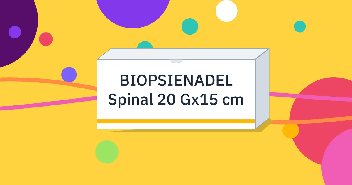 Symbolbild: Packung mit der Aufschrift BIOPSIENADEL Spinal 20 Gx15 cm (PZN 06771000) – Verfügbarkeit und Bezug in Apotheken in Frankfurt am Main