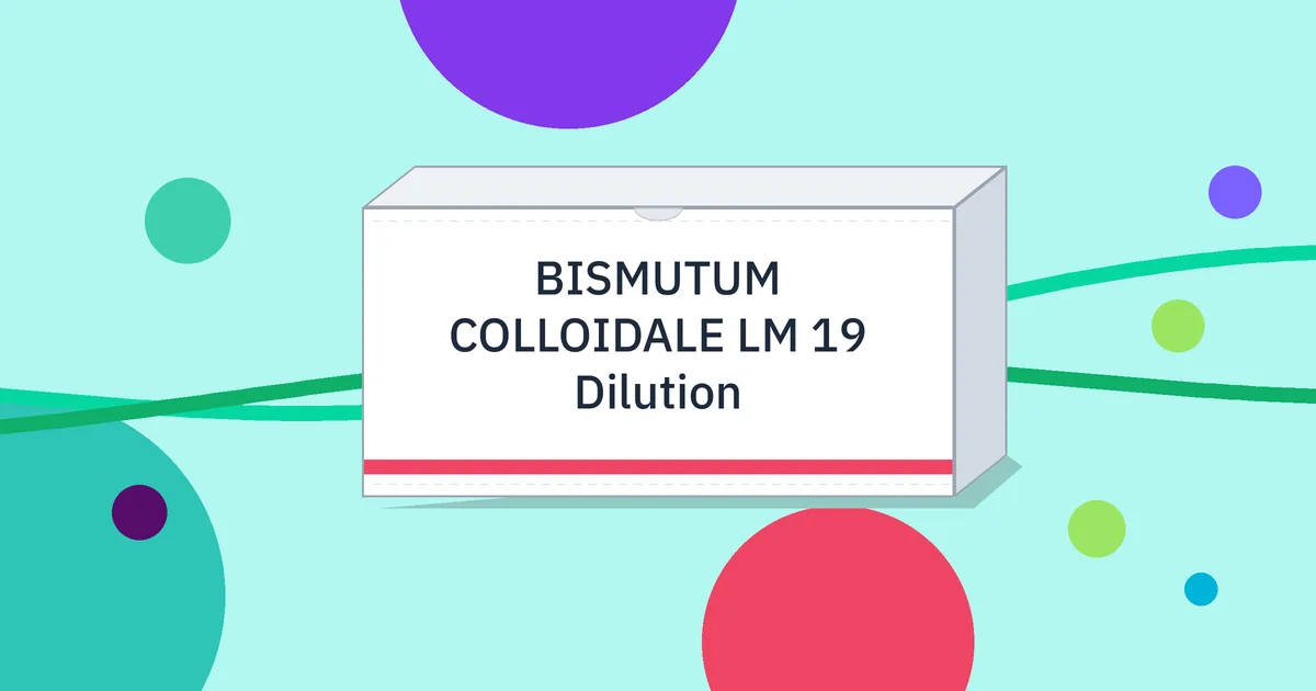 Symbolbild: Packung mit der Aufschrift BISMUTUM COLLOIDALE LM 19 Dilution (PZN 13386142) – Verfügbarkeit und Bezug in Apotheken in Frankfurt am Main