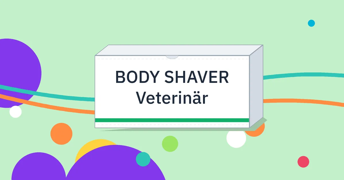 Symbolbild: Packung mit der Aufschrift BODY SHAVER Veterinär (PZN 01338267) – Verfügbarkeit und Bezug in Apotheken in Frankfurt am Main