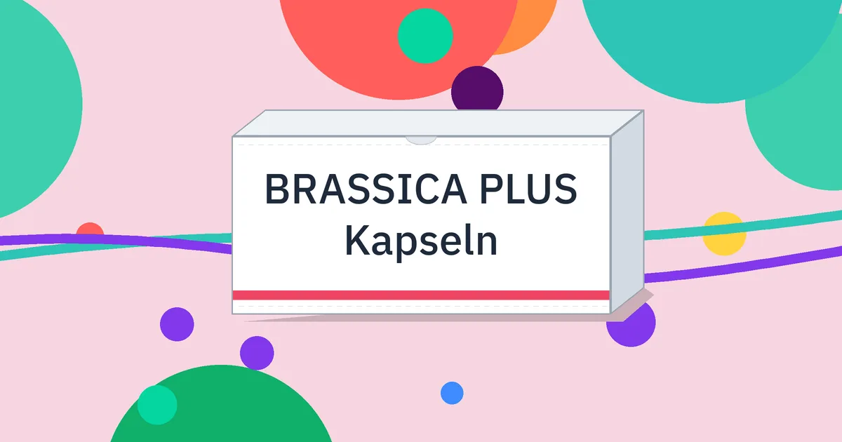 Symbolbild: Packung mit der Aufschrift BRASSICA PLUS Kapseln (PZN 19342358) – Verfügbarkeit und Bezug in Apotheken in Frankfurt am Main