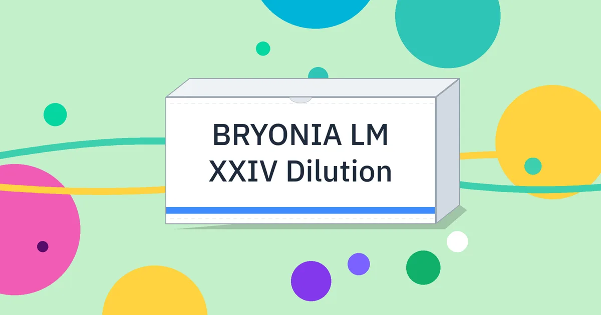 Symbolbild: Packung mit der Aufschrift BRYONIA LM XXIV Dilution (PZN 02673915) – Verfügbarkeit und Bezug in Apotheken in Frankfurt am Main