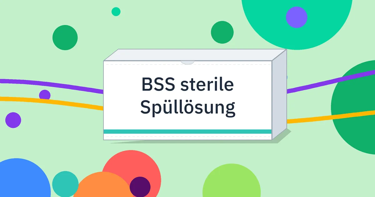 Symbolbild: Packung mit der Aufschrift BSS sterile Spüllösung (PZN 00064419) – Verfügbarkeit und Bezug in Apotheken in Frankfurt am Main