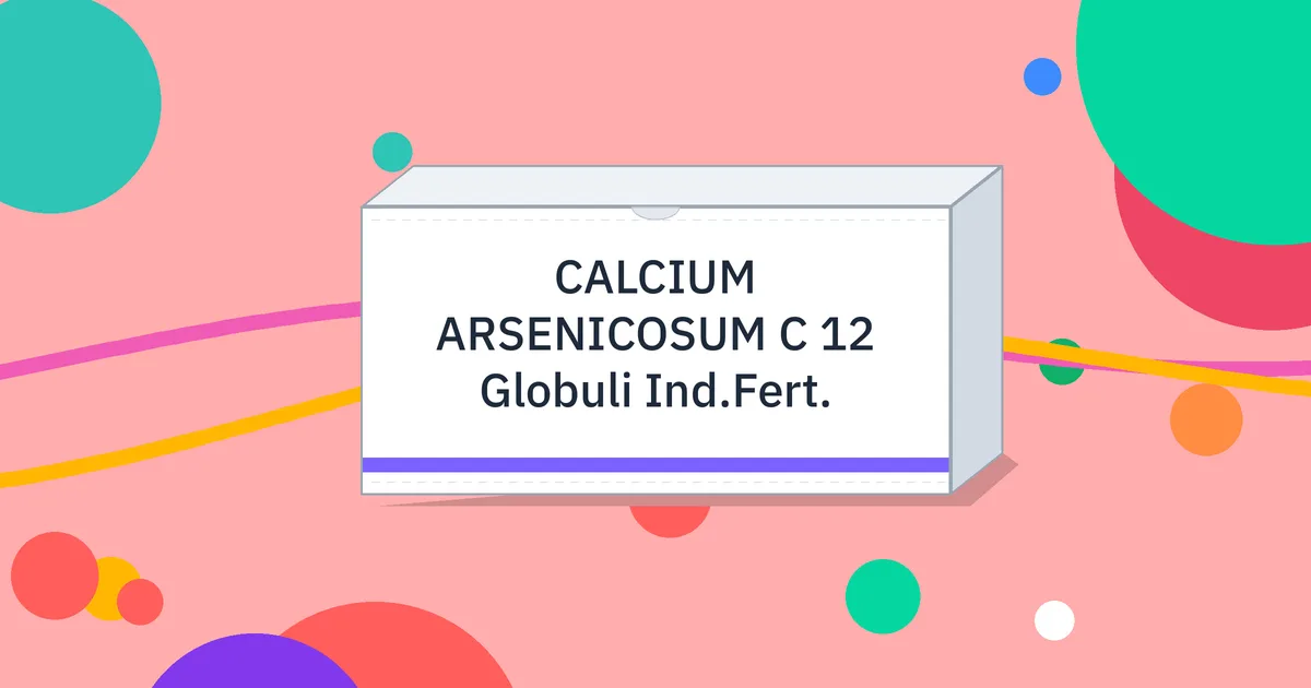 Symbolbild: Packung mit der Aufschrift CALCIUM ARSENICOSUM C 12 Globuli Ind.Fert. (PZN 17675707) – Verfügbarkeit und Bezug in Apotheken in Frankfurt am Main