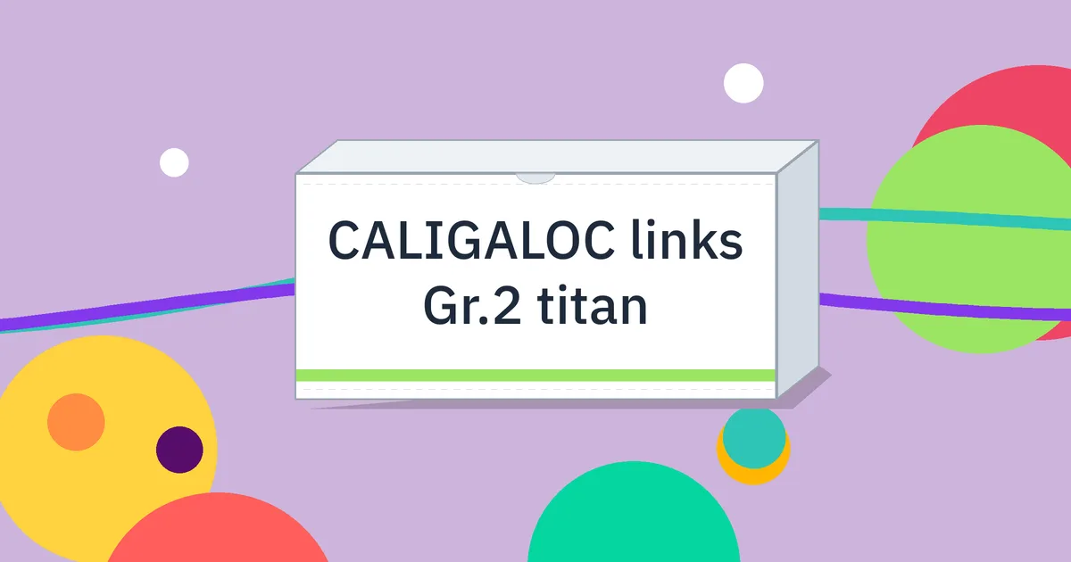 Symbolbild: Packung mit der Aufschrift CALIGALOC links Gr.2 titan (PZN 01286412) – Verfügbarkeit und Bezug in Apotheken in Frankfurt am Main