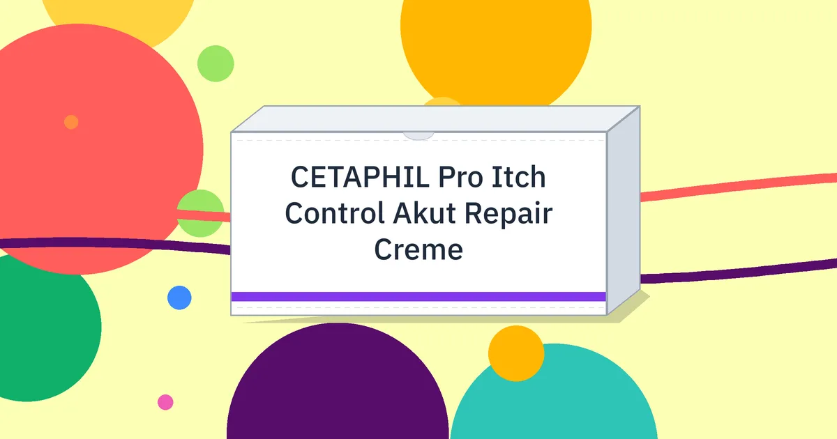 Symbolbild: Packung mit der Aufschrift CETAPHIL Pro Itch Control Akut Repair Creme (PZN 20007470) – Verfügbarkeit und Bezug in Apotheken in Frankfurt am Main