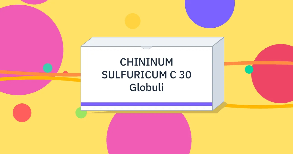Symbolbild: Packung mit der Aufschrift CHININUM SULFURICUM C 30 Globuli (PZN 07164383) – Verfügbarkeit und Bezug in Apotheken in Frankfurt am Main