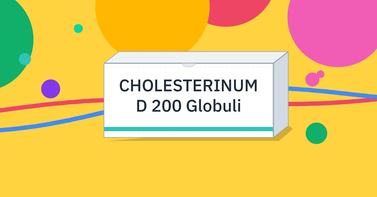 Symbolbild: Packung mit der Aufschrift CHOLESTERINUM D 200 Globuli (PZN 04212294) – Verfügbarkeit und Bezug in Apotheken in Frankfurt am Main