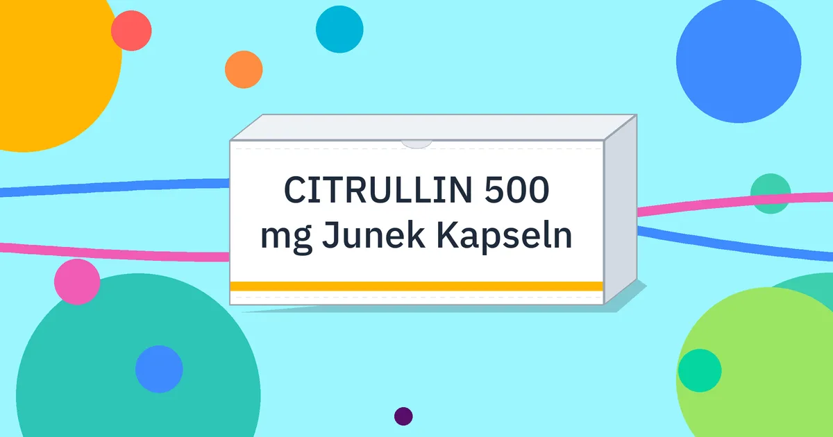 Symbolbild: Packung mit der Aufschrift CITRULLIN 500 mg Junek Kapseln (PZN 07072540) – Verfügbarkeit und Bezug in Apotheken in Frankfurt am Main