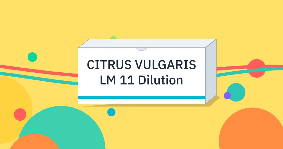 Symbolbild: Packung mit der Aufschrift CITRUS VULGARIS LM 11 Dilution (PZN 12821759) – Verfügbarkeit und Bezug in Apotheken in Frankfurt am Main