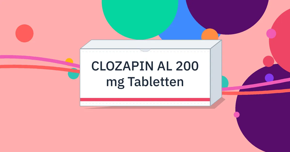 Symbolbild: Packung mit der Aufschrift CLOZAPIN AL 200 mg Tabletten (PZN 18239693) – Verfügbarkeit und Bezug in Apotheken in Frankfurt am Main