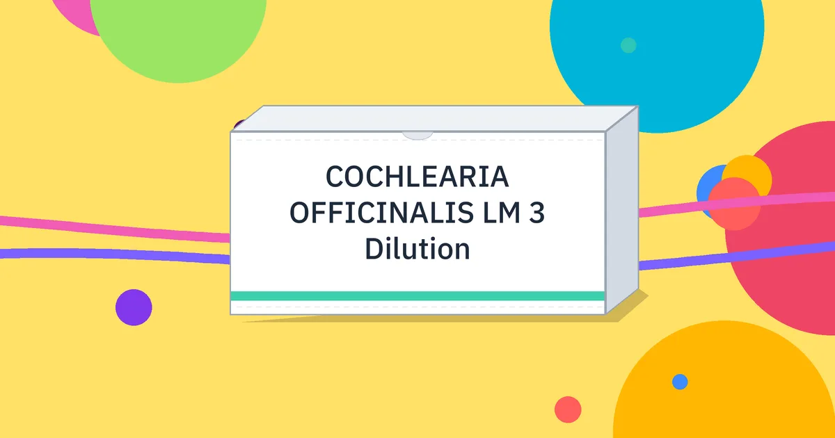 Symbolbild: Packung mit der Aufschrift COCHLEARIA OFFICINALIS LM 3 Dilution (PZN 12829376) – Verfügbarkeit und Bezug in Apotheken in Frankfurt am Main