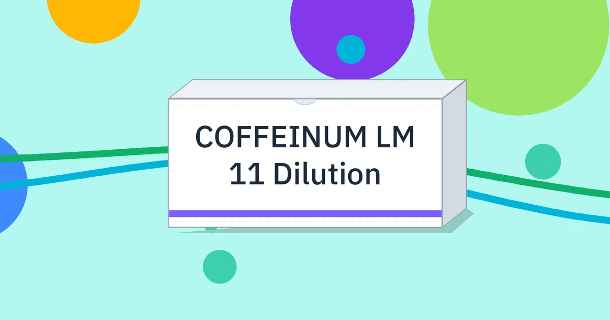 Symbolbild: Packung mit der Aufschrift COFFEINUM LM 11 Dilution (PZN 12831769) – Verfügbarkeit und Bezug in Apotheken in Frankfurt am Main