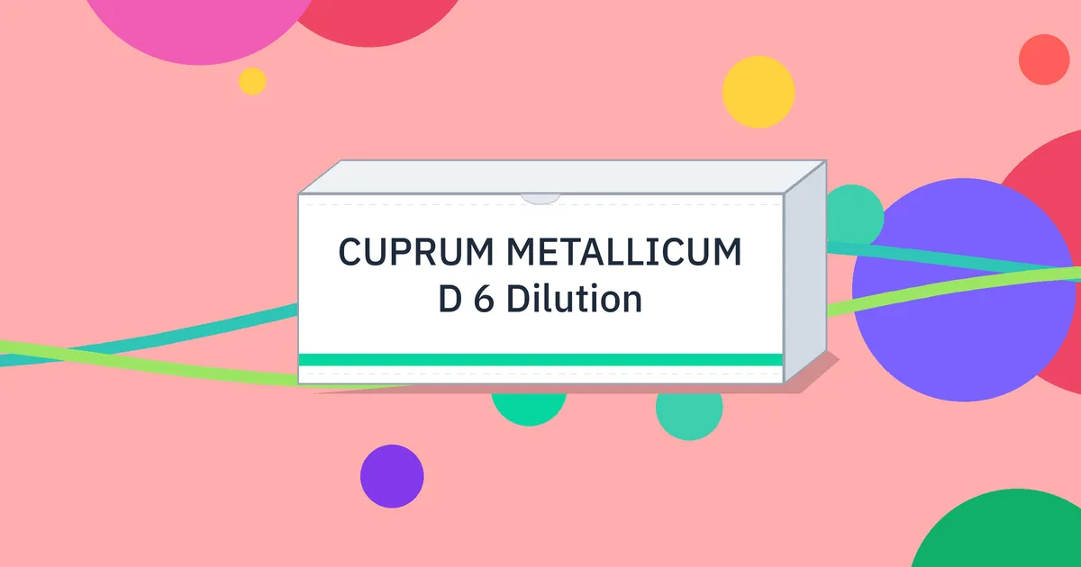 Symbolbild: Packung mit der Aufschrift CUPRUM METALLICUM D 6 Dilution (PZN 02897655) – Verfügbarkeit und Bezug in Apotheken in Frankfurt am Main