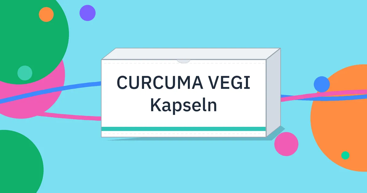 Symbolbild: Packung mit der Aufschrift CURCUMA VEGI Kapseln (PZN 04309616) – Verfügbarkeit und Bezug in Apotheken in Frankfurt am Main
