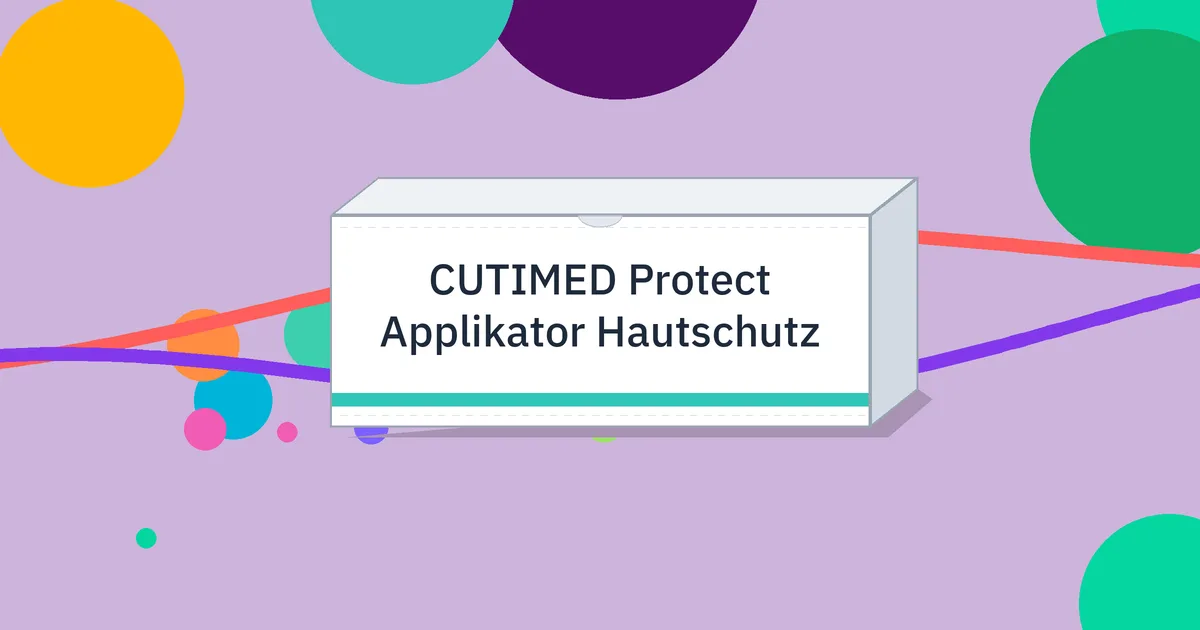 Symbolbild: Packung mit der Aufschrift CUTIMED Protect Applikator Hautschutz (PZN 09430943) – Verfügbarkeit und Bezug in Apotheken in Frankfurt am Main
