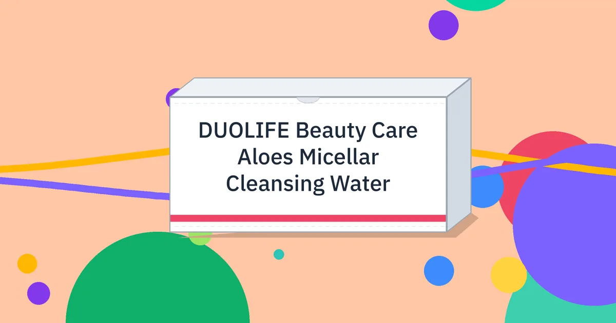 Symbolbild: Packung mit der Aufschrift DUOLIFE Beauty Care Aloes Micellar Cleansing Water (PZN 17170841) – Verfügbarkeit und Bezug in Apotheken in Frankfurt am Main