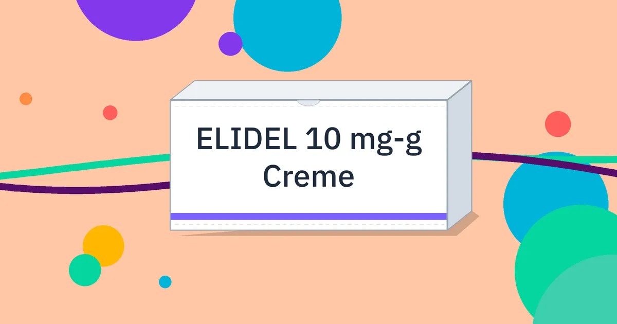 Symbolbild: Packung mit der Aufschrift ELIDEL 10 mg-g Creme (PZN 16855293) – Verfügbarkeit und Bezug in Apotheken in Frankfurt am Main