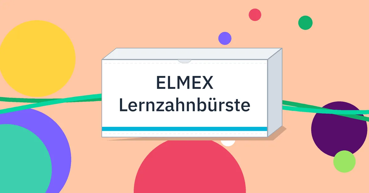 Symbolbild: Packung mit der Aufschrift ELMEX Lernzahnbürste (PZN 01561249) – Verfügbarkeit und Bezug in Apotheken in Frankfurt am Main