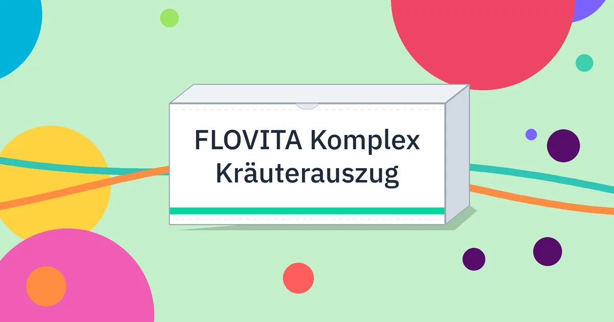 Symbolbild: Packung mit der Aufschrift FLOVITA Komplex Kräuterauszug (PZN 20383316) – Verfügbarkeit und Bezug in Apotheken in Frankfurt am Main