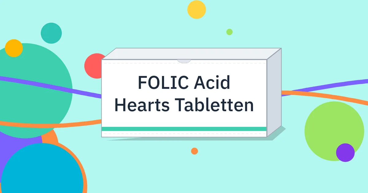 Symbolbild: Packung mit der Aufschrift FOLIC Acid Hearts Tabletten (PZN 16781755) – Verfügbarkeit und Bezug in Apotheken in Frankfurt am Main