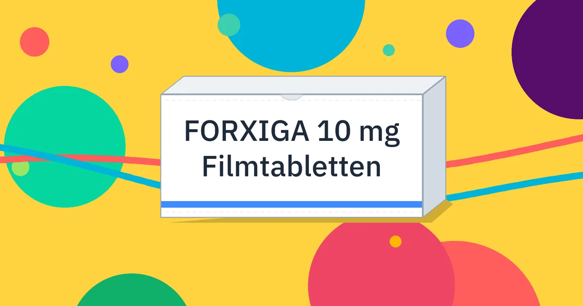 Symbolbild: Packung mit der Aufschrift FORXIGA 10 mg Filmtabletten (PZN 19234232) – Verfügbarkeit und Bezug in Apotheken in Frankfurt am Main
