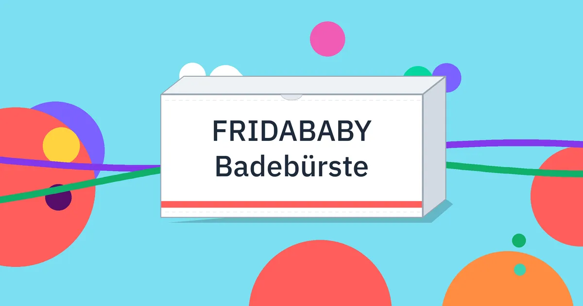 Symbolbild: Packung mit der Aufschrift FRIDABABY Badebürste (PZN 18009355) – Verfügbarkeit und Bezug in Apotheken in Frankfurt am Main