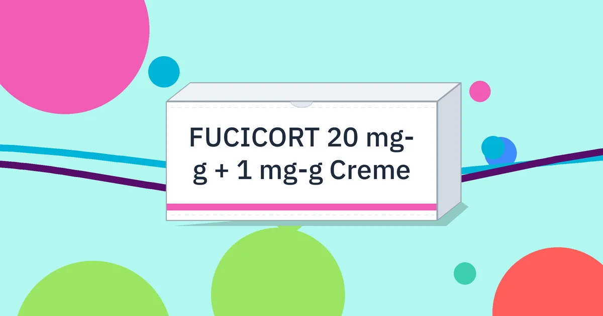 Symbolbild: Packung mit der Aufschrift FUCICORT 20 mg-g + 1 mg-g Creme (PZN 07368743) – Verfügbarkeit und Bezug in Apotheken in Frankfurt am Main