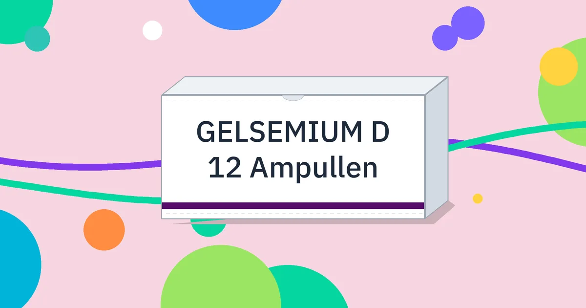 Symbolbild: Packung mit der Aufschrift GELSEMIUM D 12 Ampullen (PZN 11706080) – Verfügbarkeit und Bezug in Apotheken in Frankfurt am Main