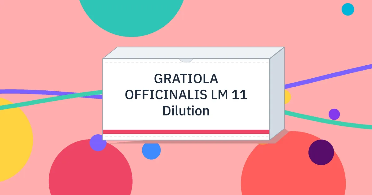 Symbolbild: Packung mit der Aufschrift GRATIOLA OFFICINALIS LM 11 Dilution (PZN 13546522) – Verfügbarkeit und Bezug in Apotheken in Frankfurt am Main