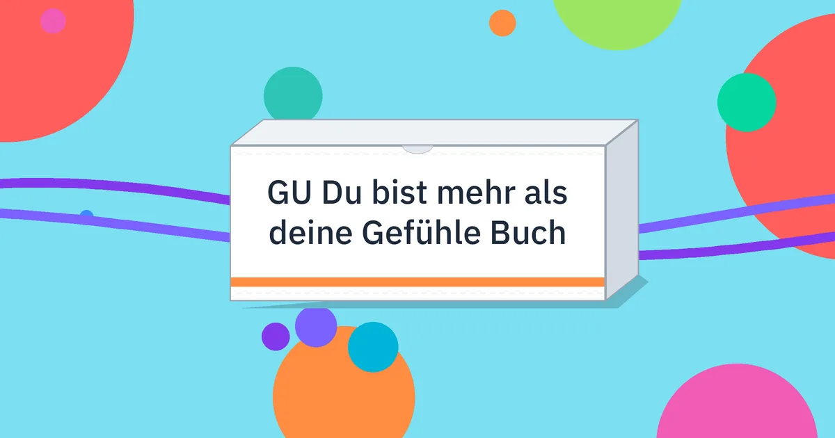 Symbolbild: Packung mit der Aufschrift GU Du bist mehr als deine Gefühle Buch (PZN 19850451) – Verfügbarkeit und Bezug in Apotheken in Frankfurt am Main