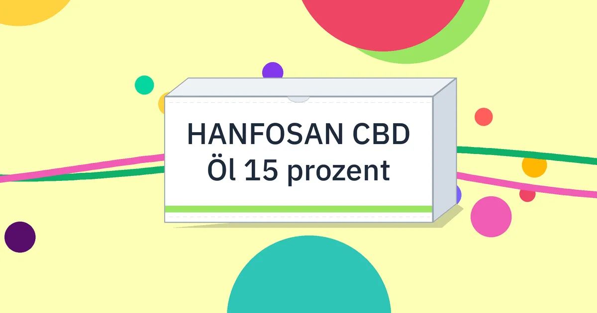 Symbolbild: Packung mit der Aufschrift HANFOSAN CBD Öl 15 prozent (PZN 17848467) – Verfügbarkeit und Bezug in Apotheken in Frankfurt am Main
