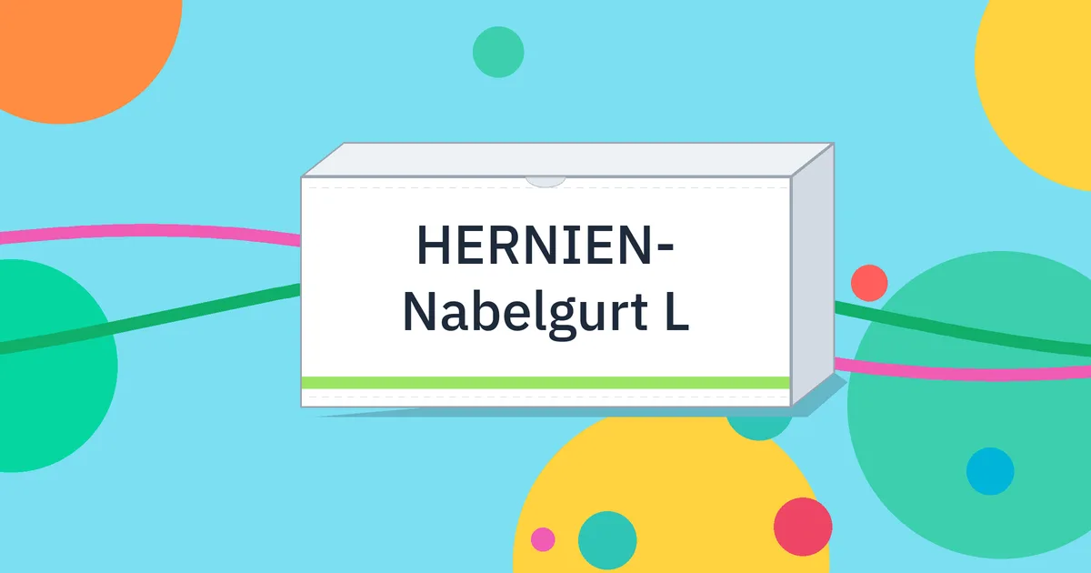 Symbolbild: Packung mit der Aufschrift HERNIEN-Nabelgurt L (PZN 19072137) – Verfügbarkeit und Bezug in Apotheken in Frankfurt am Main