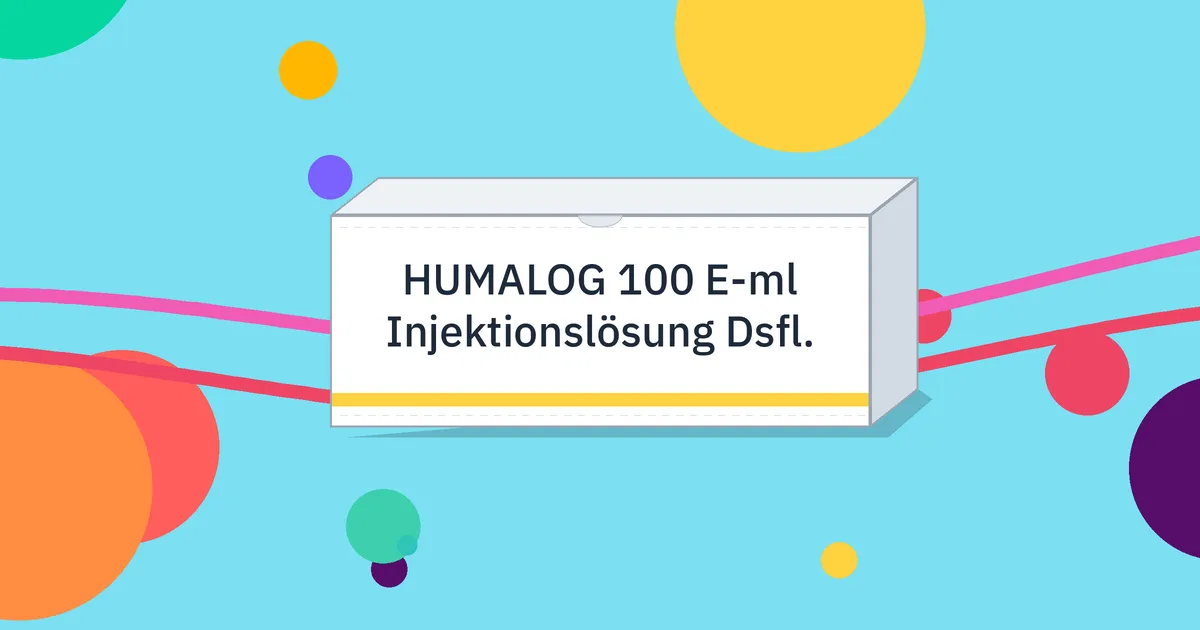 Symbolbild: Packung mit der Aufschrift HUMALOG 100 E-ml Injektionslösung Dsfl. (PZN 02683262) – Verfügbarkeit und Bezug in Apotheken in Frankfurt am Main