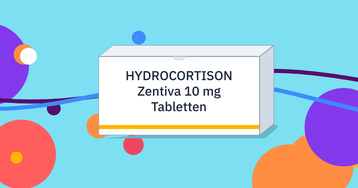 Symbolbild: Packung mit der Aufschrift HYDROCORTISON Zentiva 10 mg Tabletten (PZN 19269650) – Verfügbarkeit und Bezug in Apotheken in Frankfurt am Main