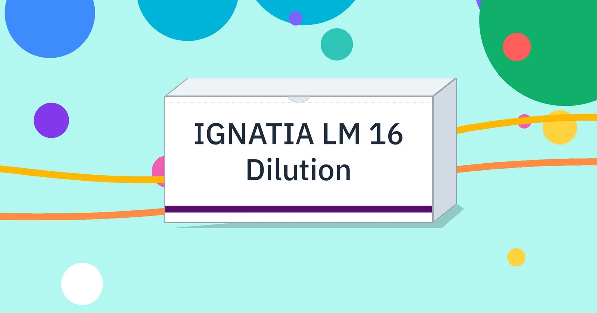 Symbolbild: Packung mit der Aufschrift IGNATIA LM 16 Dilution (PZN 12911712) – Verfügbarkeit und Bezug in Apotheken in Frankfurt am Main