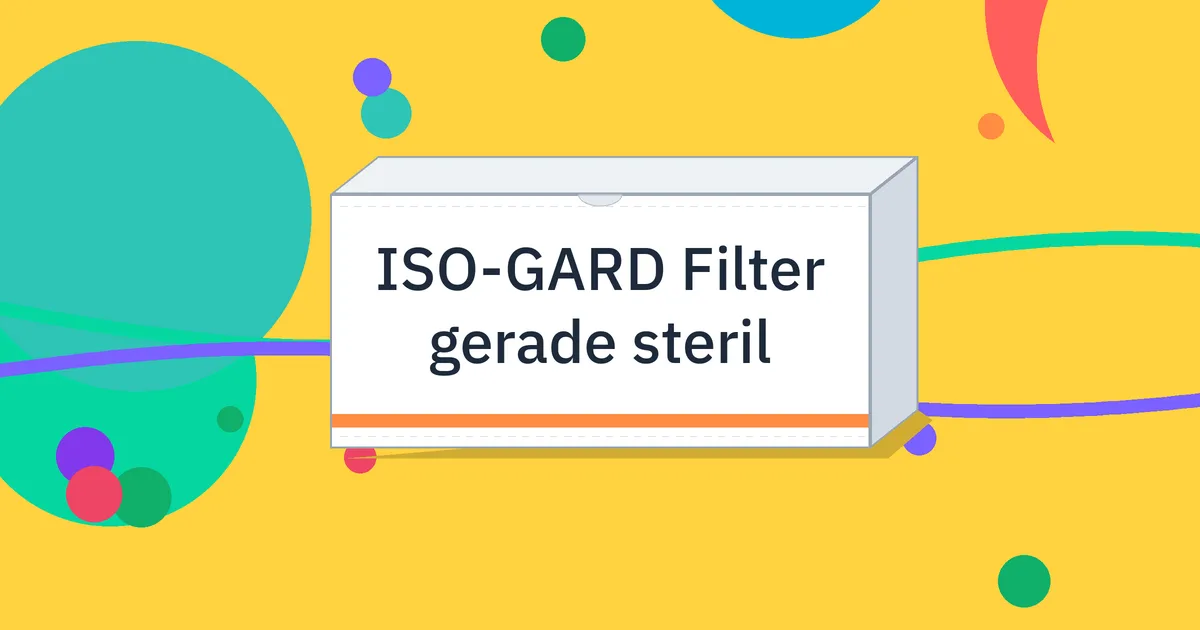 Symbolbild: Packung mit der Aufschrift ISO-GARD Filter gerade steril (PZN 00958565) – Verfügbarkeit und Bezug in Apotheken in Frankfurt am Main