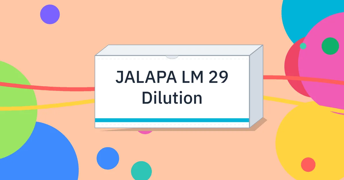 Symbolbild: Packung mit der Aufschrift JALAPA LM 29 Dilution (PZN 13562053) – Verfügbarkeit und Bezug in Apotheken in Frankfurt am Main