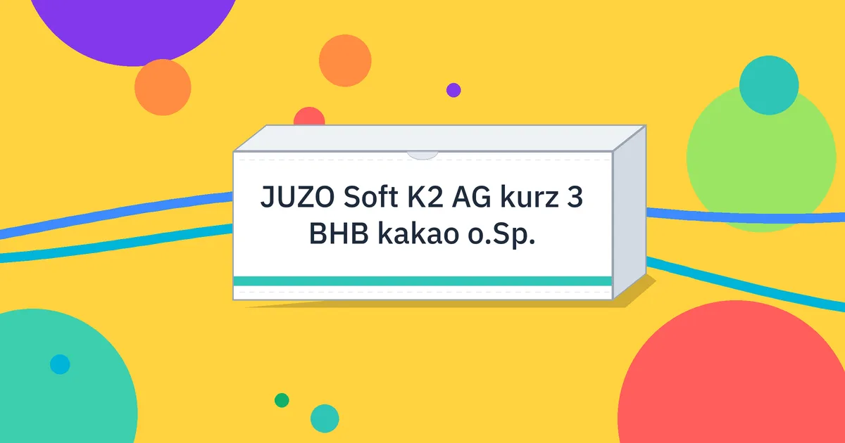 Symbolbild: Packung mit der Aufschrift JUZO Soft K2 AG kurz 3 BHB kakao o.Sp. (PZN 14827163) – Verfügbarkeit und Bezug in Apotheken in Frankfurt am Main
