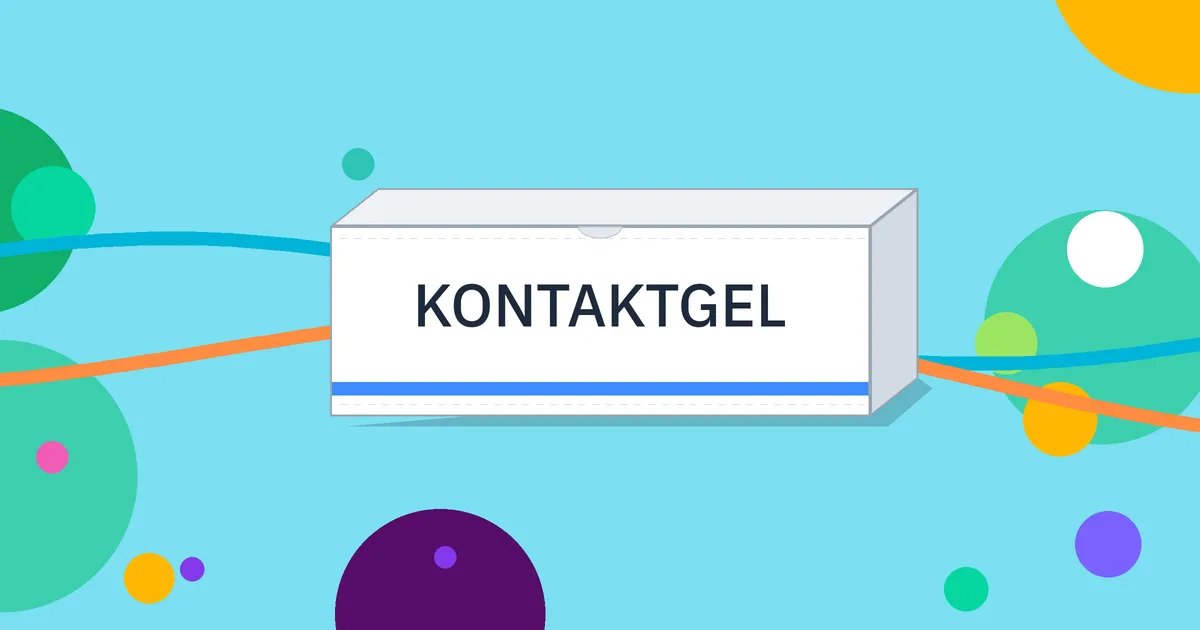 Symbolbild: Packung mit der Aufschrift KONTAKTGEL (PZN 02644836) – Verfügbarkeit und Bezug in Apotheken in Frankfurt am Main