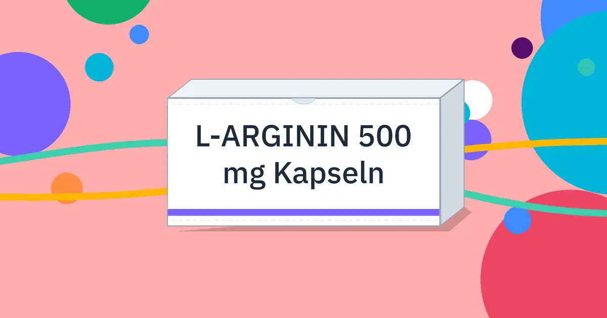 Symbolbild: Packung mit der Aufschrift L-ARGININ 500 mg Kapseln (PZN 04874687) – Verfügbarkeit und Bezug in Apotheken in Frankfurt am Main