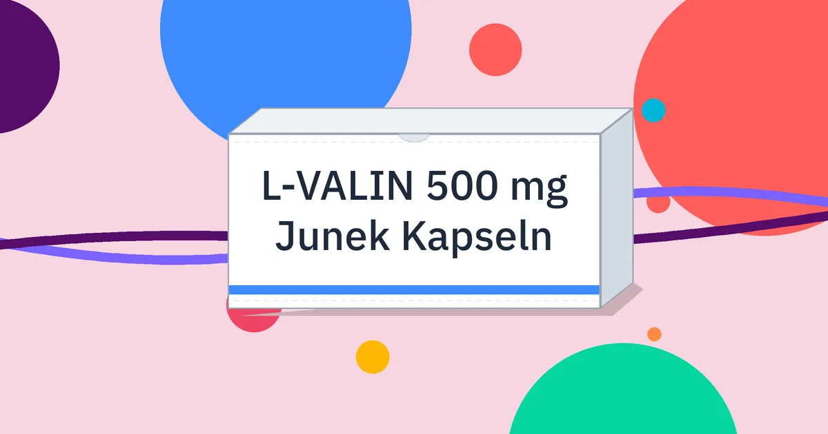 Symbolbild: Packung mit der Aufschrift L-VALIN 500 mg Junek Kapseln (PZN 00135846) – Verfügbarkeit und Bezug in Apotheken in Frankfurt am Main