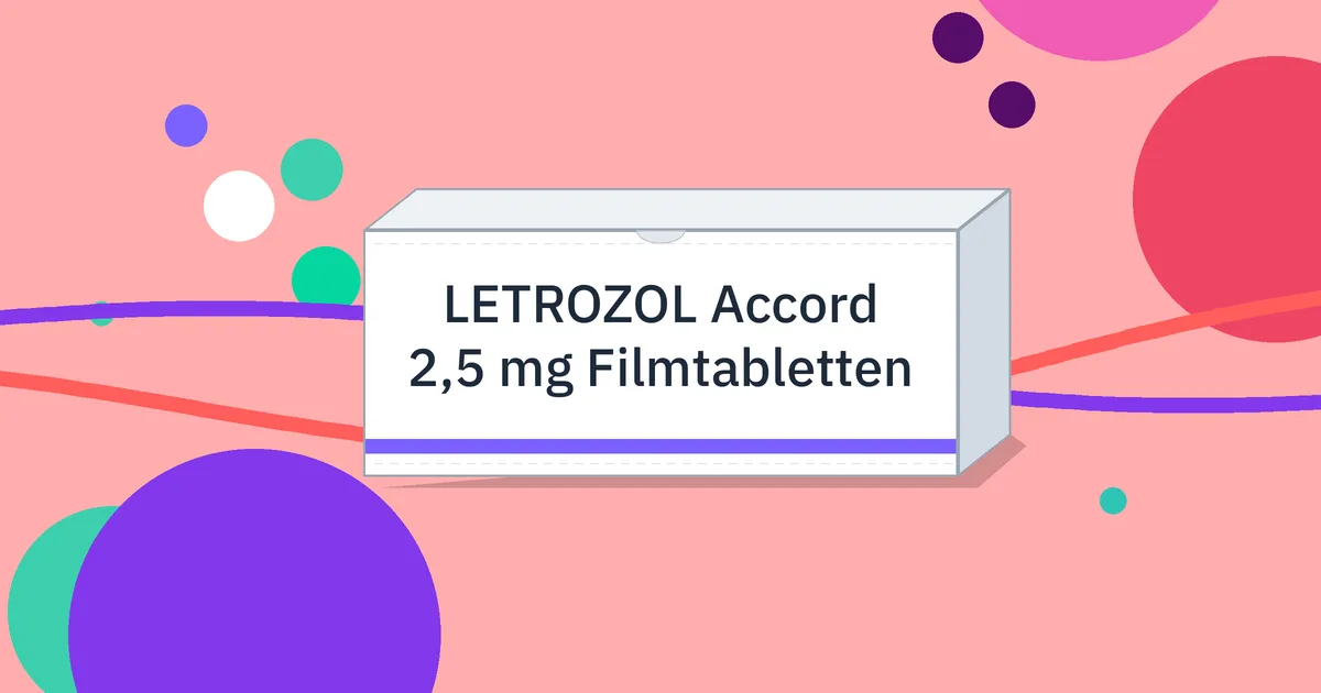 Symbolbild: Packung mit der Aufschrift LETROZOL Accord 2,5 mg Filmtabletten (PZN 18239411) – Verfügbarkeit und Bezug in Apotheken in Frankfurt am Main