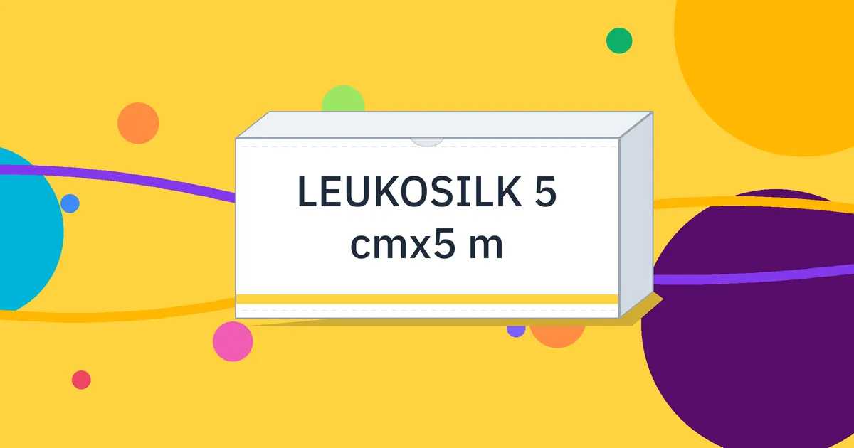 Symbolbild: Packung mit der Aufschrift LEUKOSILK 5 cmx5 m (PZN 05529567) – Verfügbarkeit und Bezug in Apotheken in Frankfurt am Main