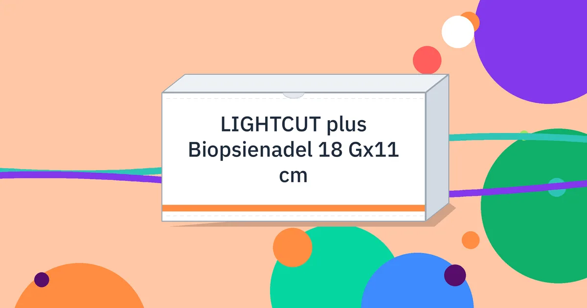 Symbolbild: Packung mit der Aufschrift LIGHTCUT plus Biopsienadel 18 Gx11 cm (PZN 16922090) – Verfügbarkeit und Bezug in Apotheken in Frankfurt am Main