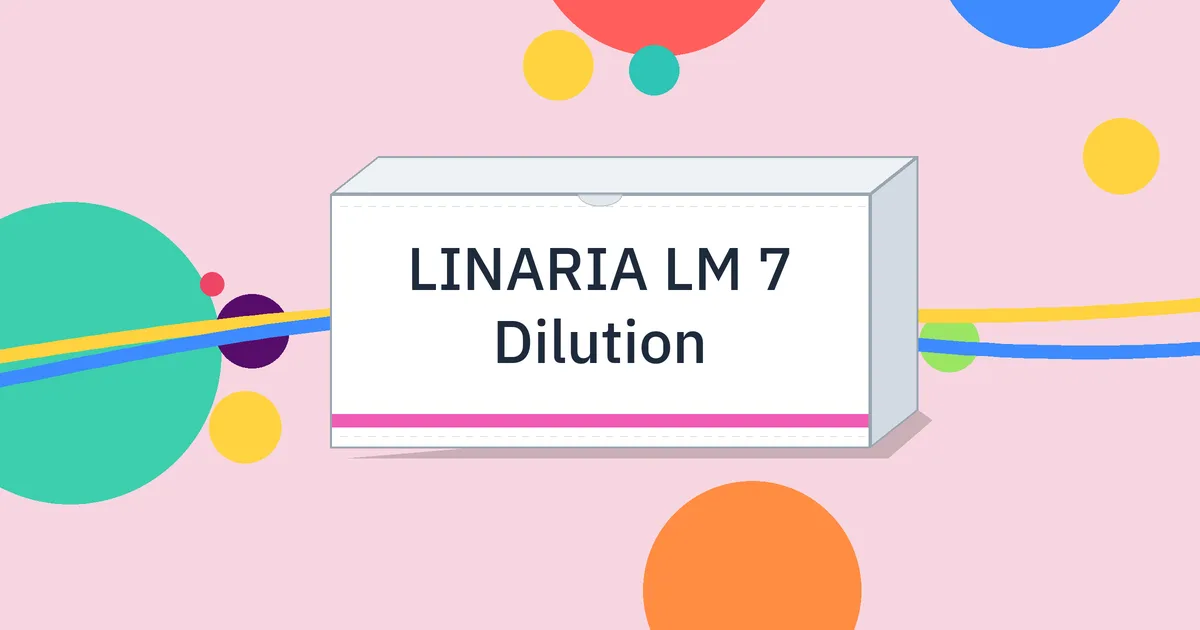 Symbolbild: Packung mit der Aufschrift LINARIA LM 7 Dilution (PZN 13529096) – Verfügbarkeit und Bezug in Apotheken in Frankfurt am Main