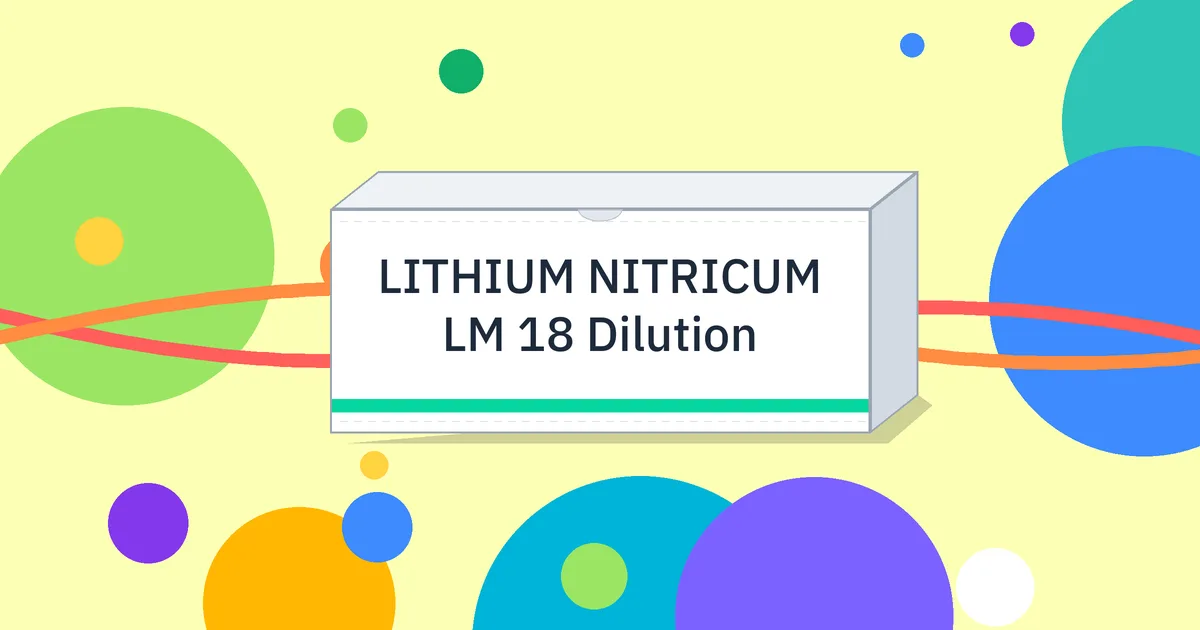 Symbolbild: Packung mit der Aufschrift LITHIUM NITRICUM LM 18 Dilution (PZN 12932536) – Verfügbarkeit und Bezug in Apotheken in Frankfurt am Main