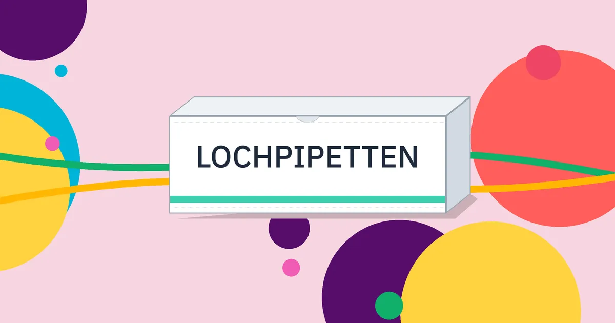 Symbolbild: Packung mit der Aufschrift LOCHPIPETTEN (PZN 07254927) – Verfügbarkeit und Bezug in Apotheken in Frankfurt am Main